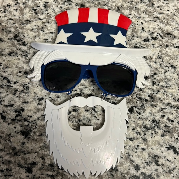 Accessories | Patriotic Sunglasses Uncle Sam Mask | Poshmark